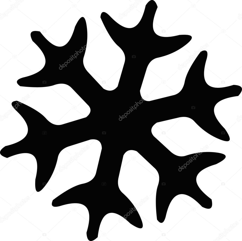 Ilustración vectorial de la silueta de escarcha 2024