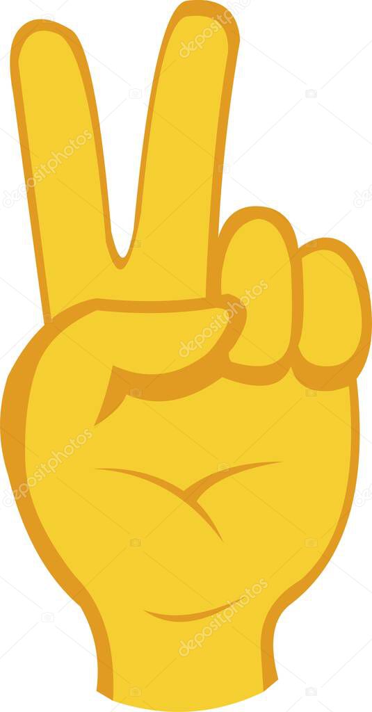 Emoticon Segno Di Pace 265 Peace Emoticon High Res Illustrations