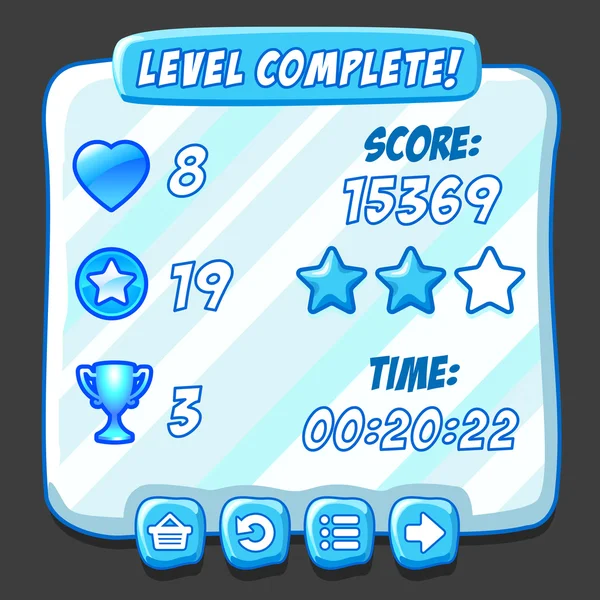 Level selection game menu ice style Stock Vector Image by ©game_gfx #53232991