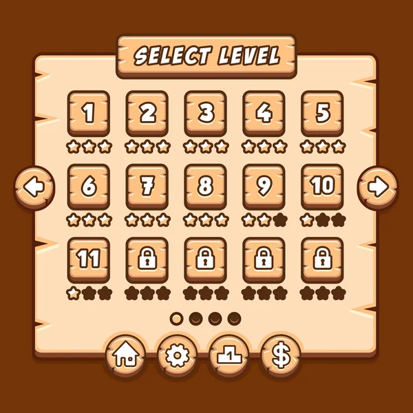 Level selection game menu ice style Stock Vector Image by ©game_gfx #53232991