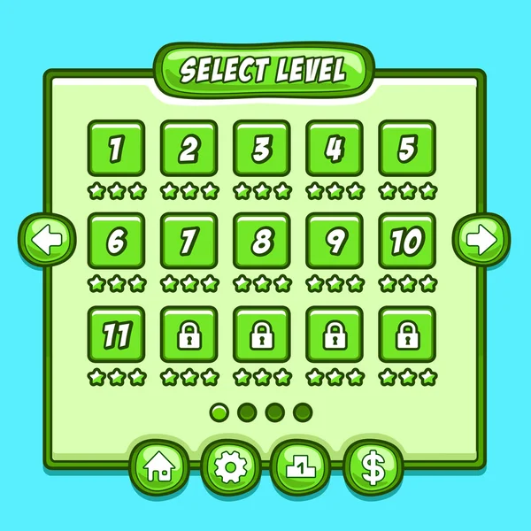 Level selection game menu ice style Stock Vector Image by ©game_gfx #53232991