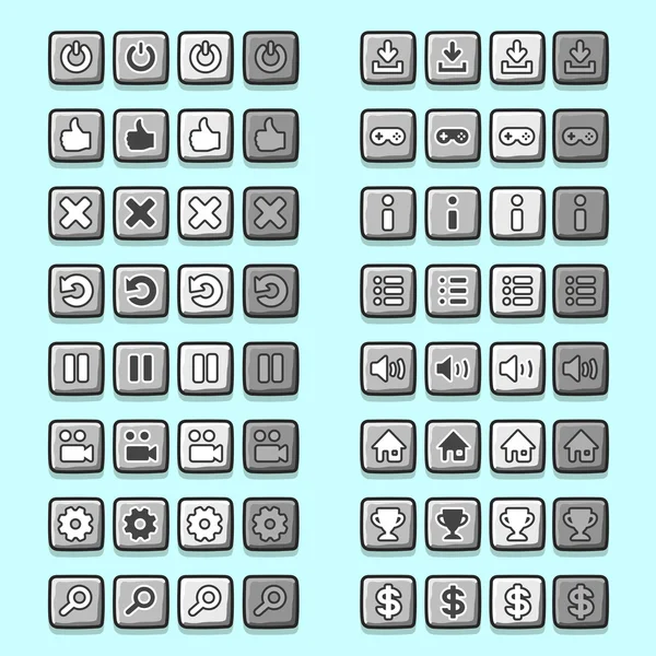 Icons buttons graphics Vector Art Stock Images | Depositphotos