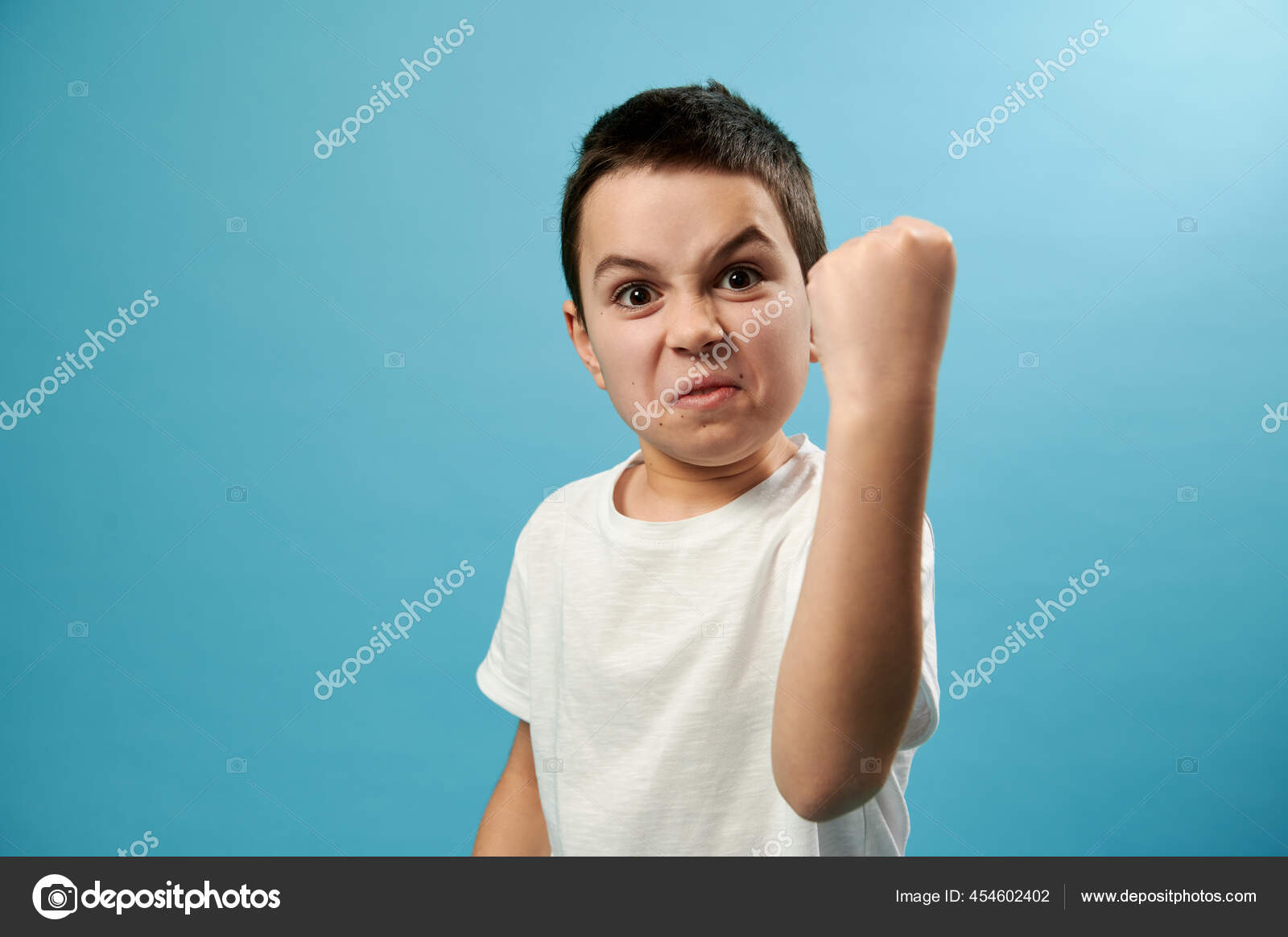 Handsome Schoolboy Annoyed Angry Expresses Negative Emotions Irritation ...