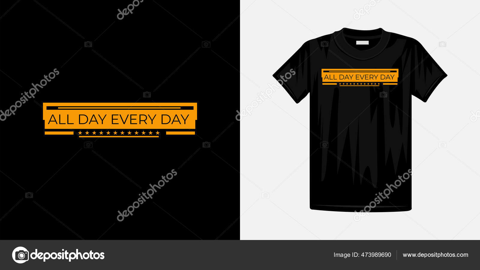 All Day Every Day Typography Shirt Design Famous Quotes Shirt Stock ...