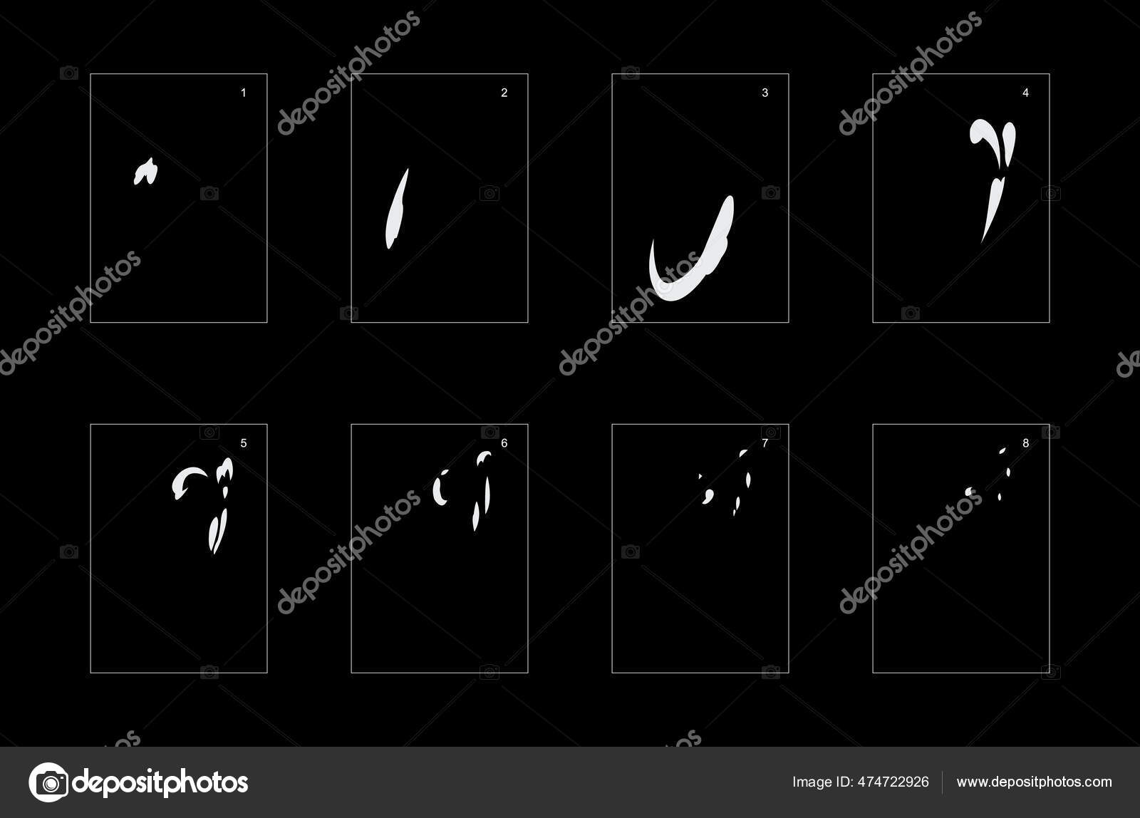 Efeito Fumo Folha Sprite Animação Fumaça Animação Efeito Fumo Clássico ...