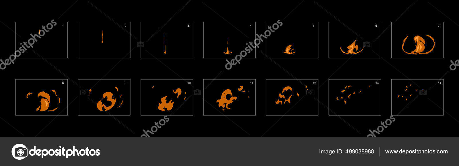 Fire Explosion Sprite Sheet Fire Explosion Animation Effect Fire Sprite ...