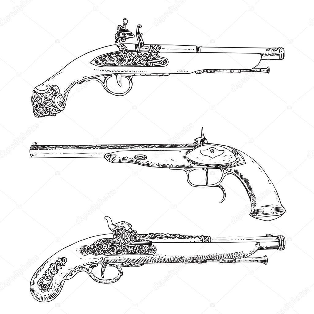 Flintlock Pistol Sketch