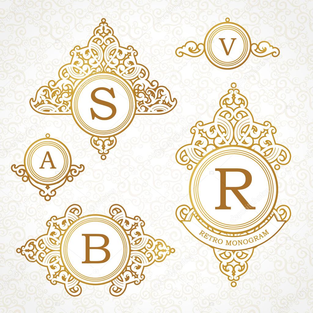 Logo template in Victorian style Stock Vector Image by ©AnnaPoguliaeva ...