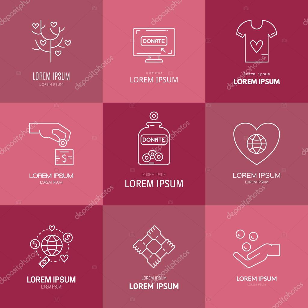 Donation Label set Stock Vector Image by ©Favetelinguis199 #101474228