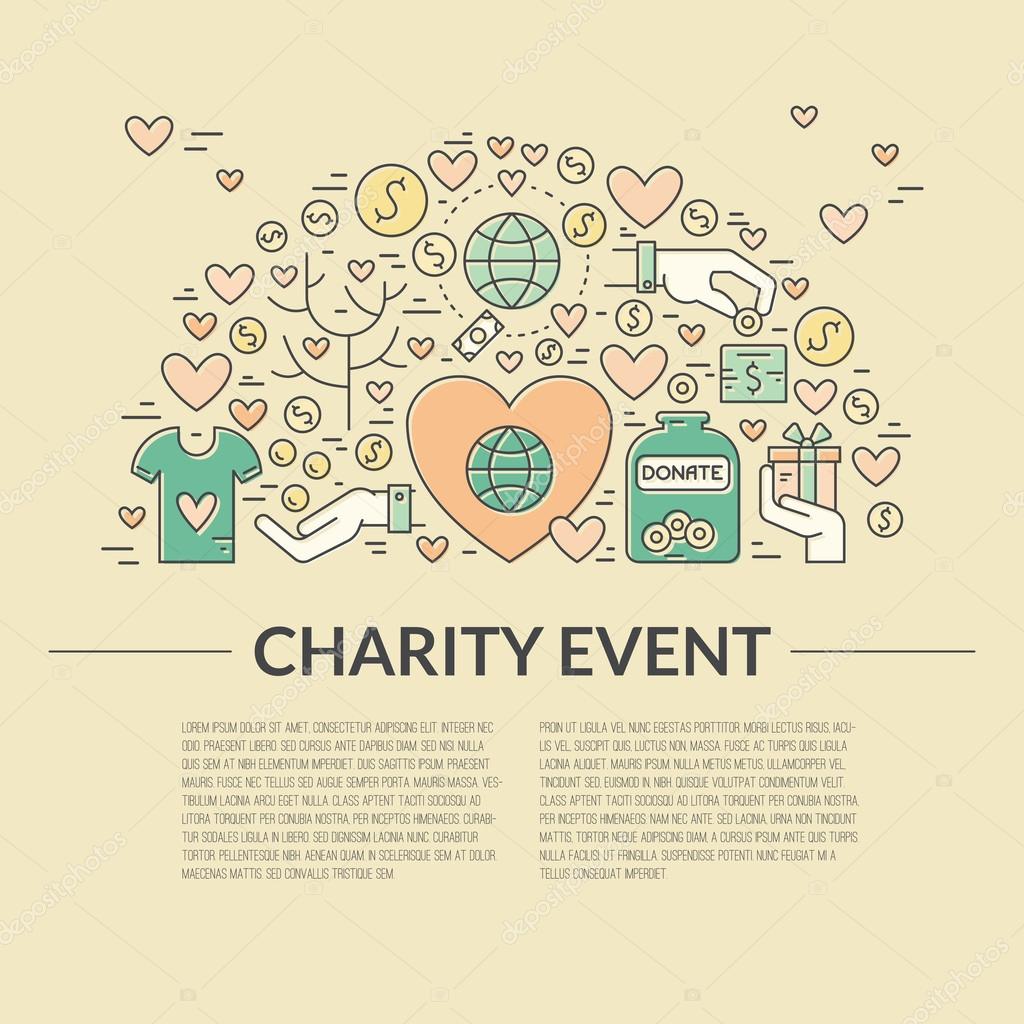 Charity card template Stock Vector Image by ©Favetelinguis199 #101514240