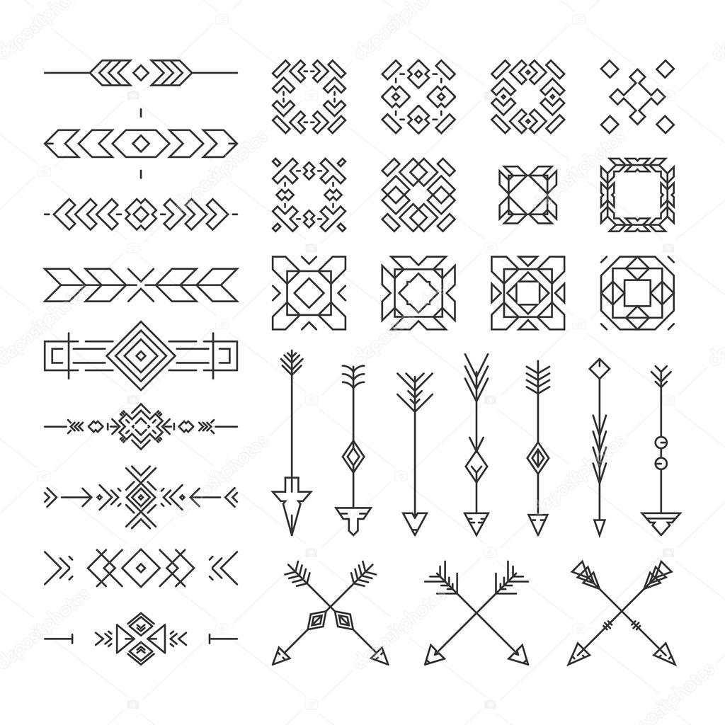 Simple Tribal Pattern Designs