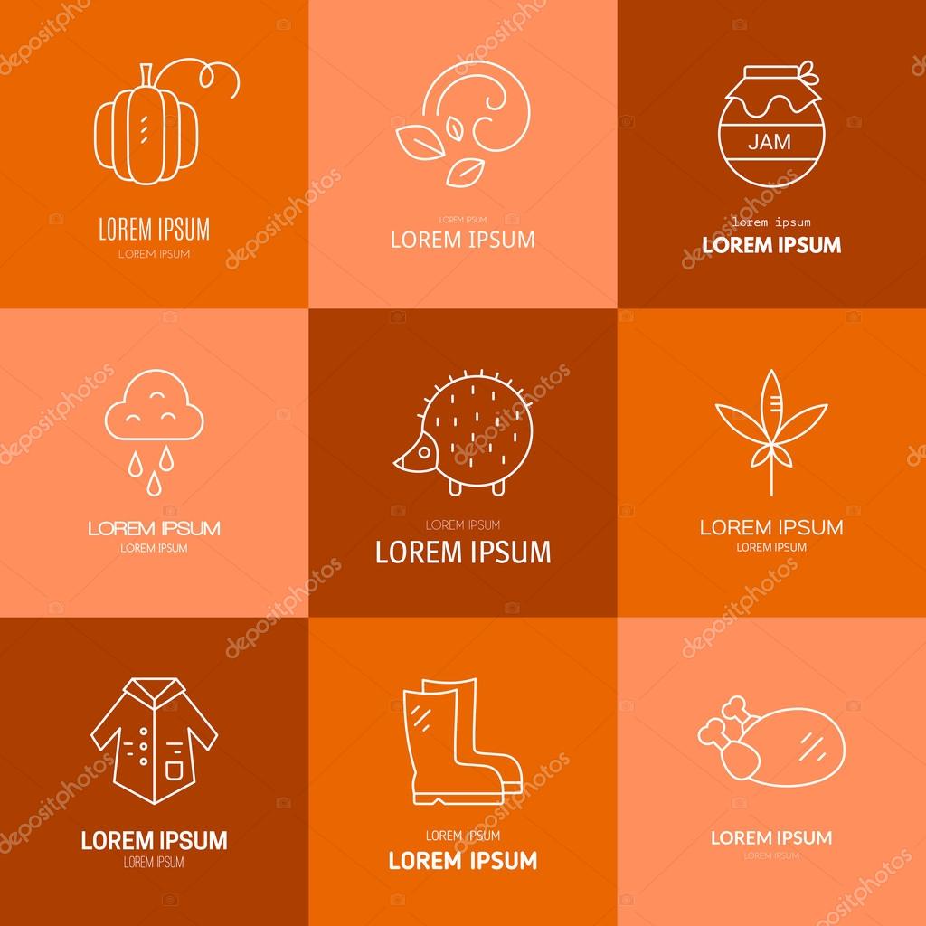 Fall Icons illustration Stock Vector Image by ©Favetelinguis199 #115841040