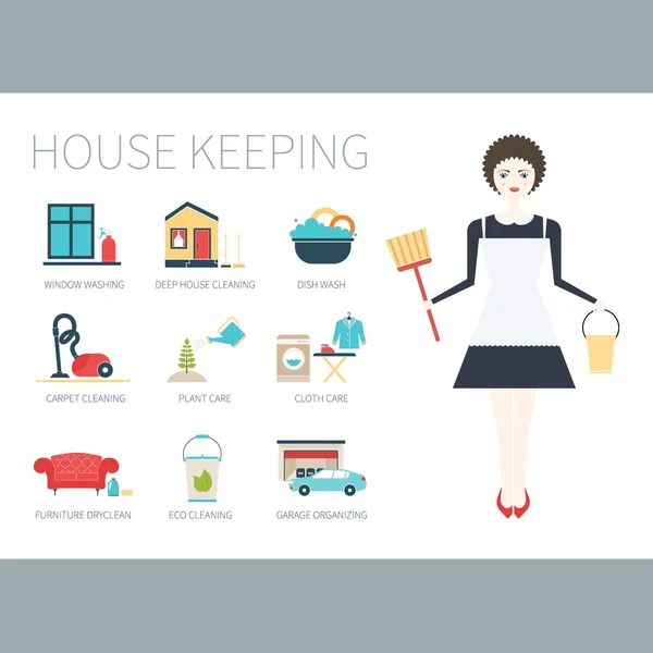 Housekeeping Icons — Stock Vector © Favetelinguis199 #50904217