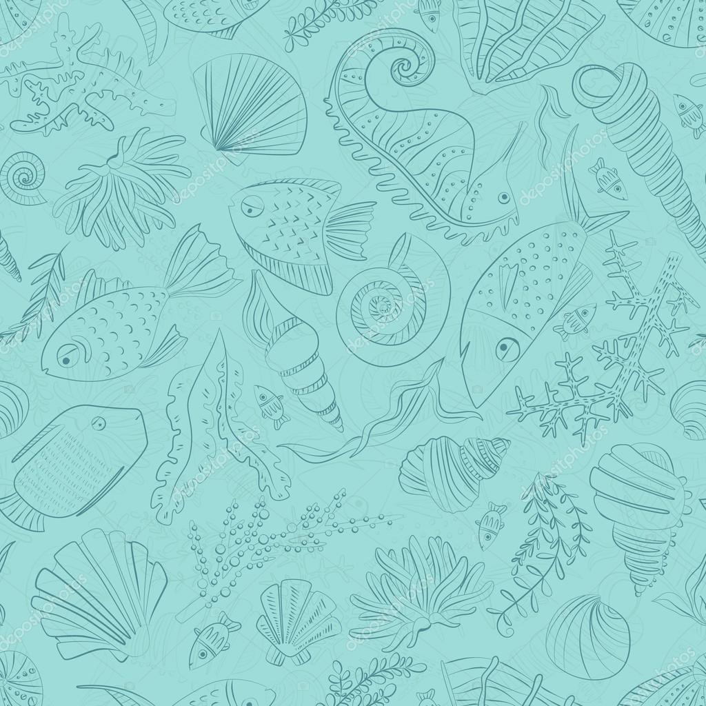 Ocean Pattern Stock Vector Image by ©Favetelinguis199 #61612283