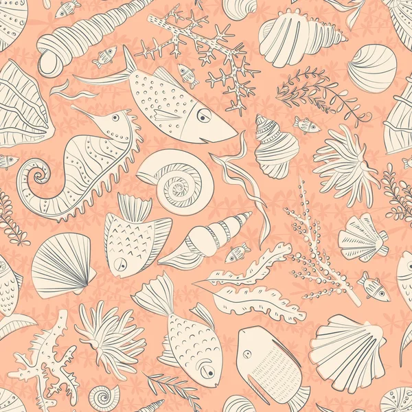 Ocean seamless pattern Stock Vector by ©Favetelinguis199 64115049