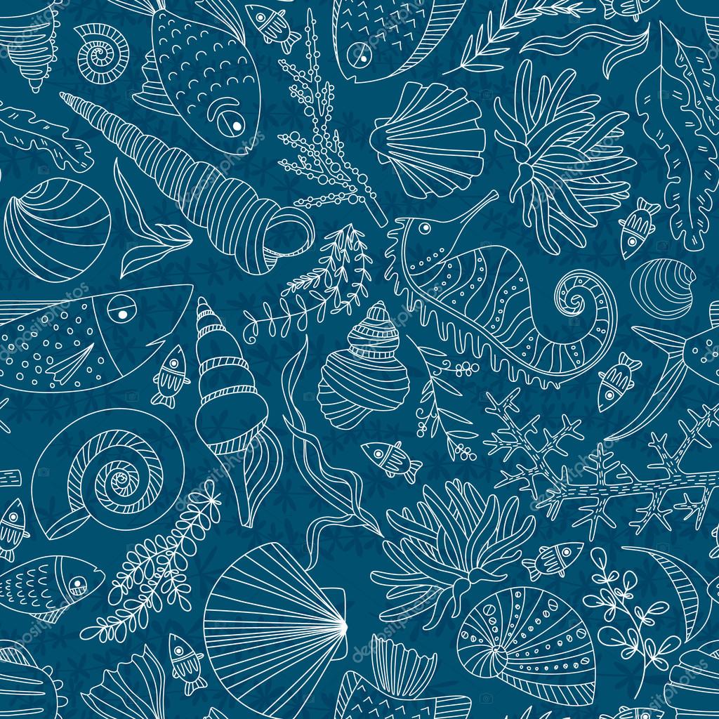 Seamless Ocean Pattern