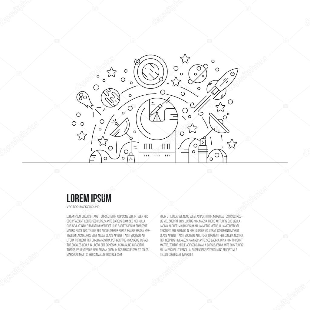 Space Line Concept Stock Vector Image by ©Favetelinguis199 #81925272