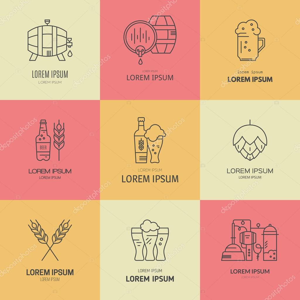 Brewery Logo Collection Stock Vector Image by ©Favetelinguis199 #85363014
