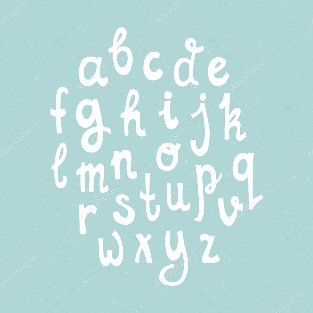 Cute white alphabet Stock Vector by ©Favetelinguis199 88669588