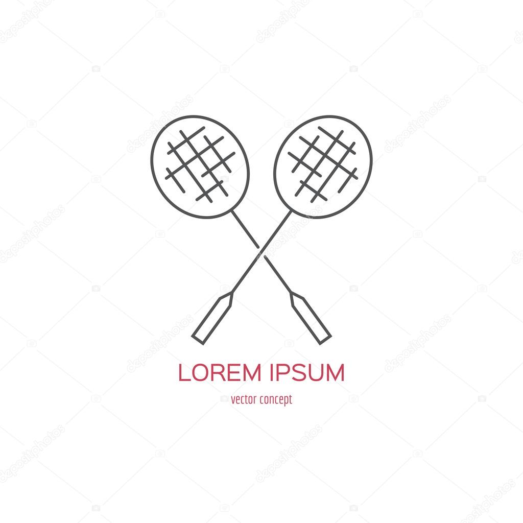 Tennis rackets logo Stock Vector by ©Favetelinguis199 88674720