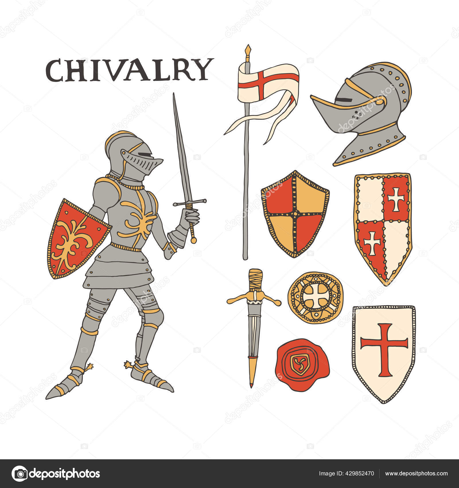 Medieval Chivalry Symbol