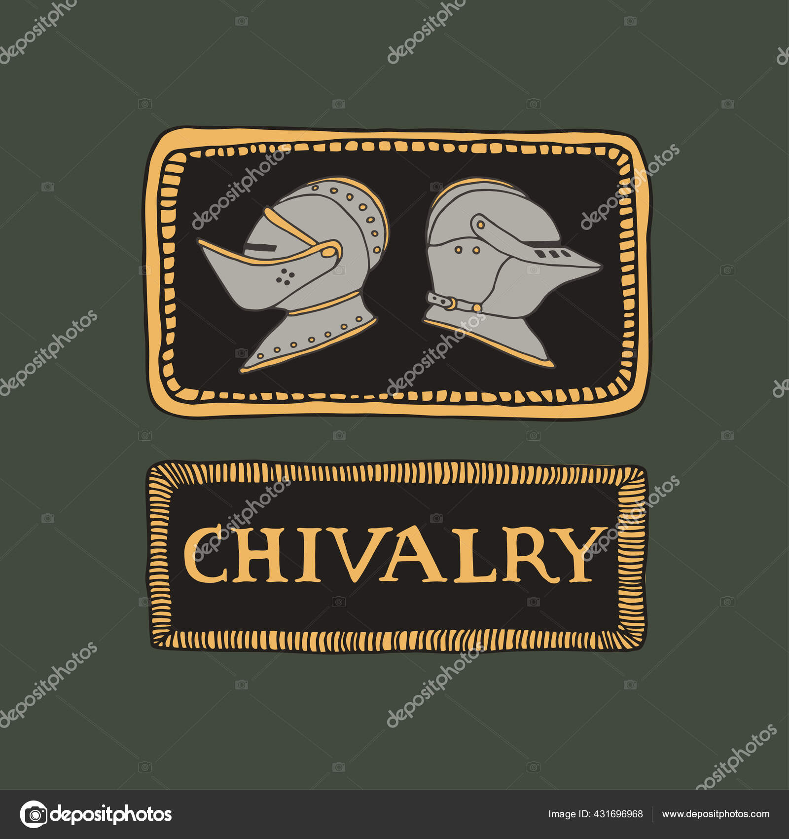 Medieval Chivalry Symbol