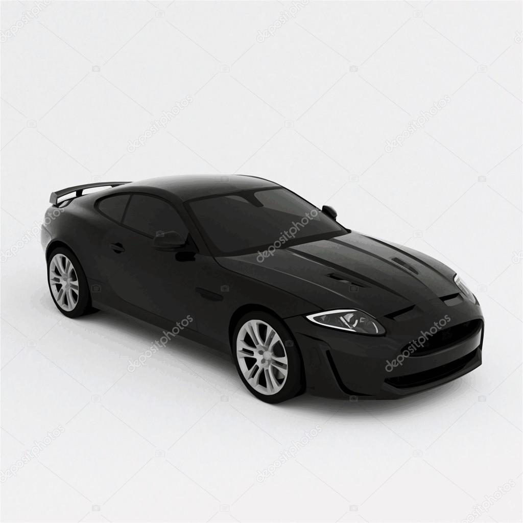 Very fast sport black car — Stock Vector © Vladimir-Hapaev #65734193