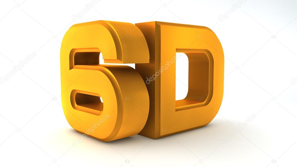 Large three-dimensional logo on a white isolated matte background ...