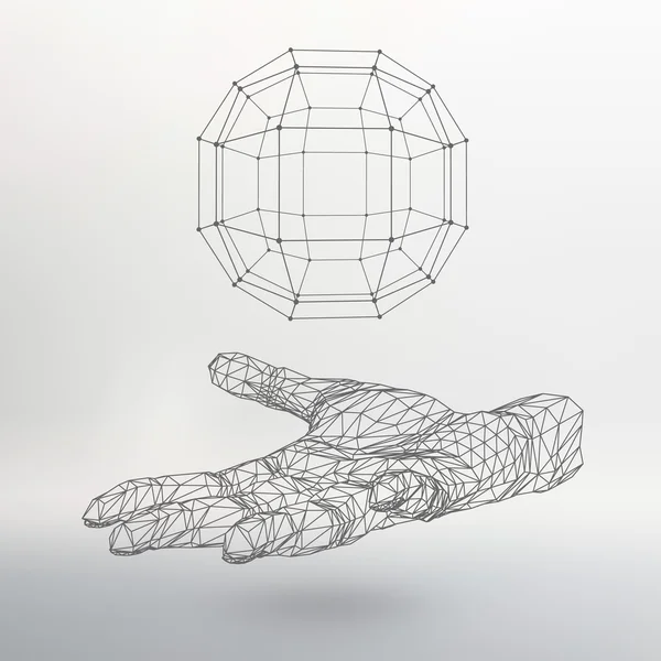 17,181,988 Wireframe hand Vector Images | Depositphotos