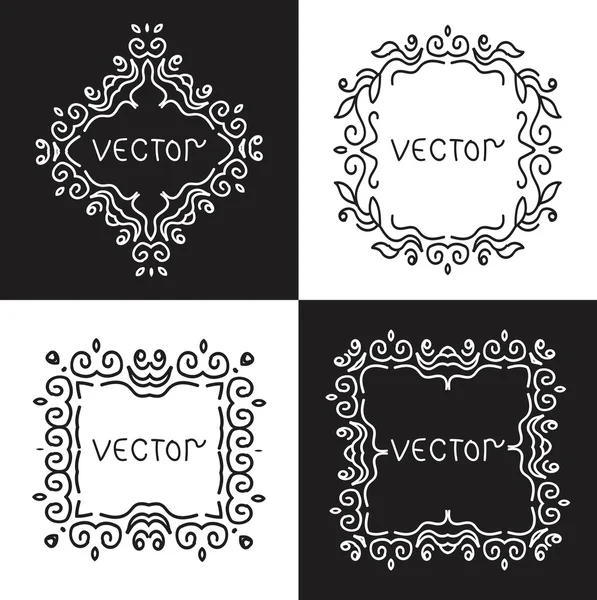 Vector set of line logo templates — Stock Vector © venimo #59864795