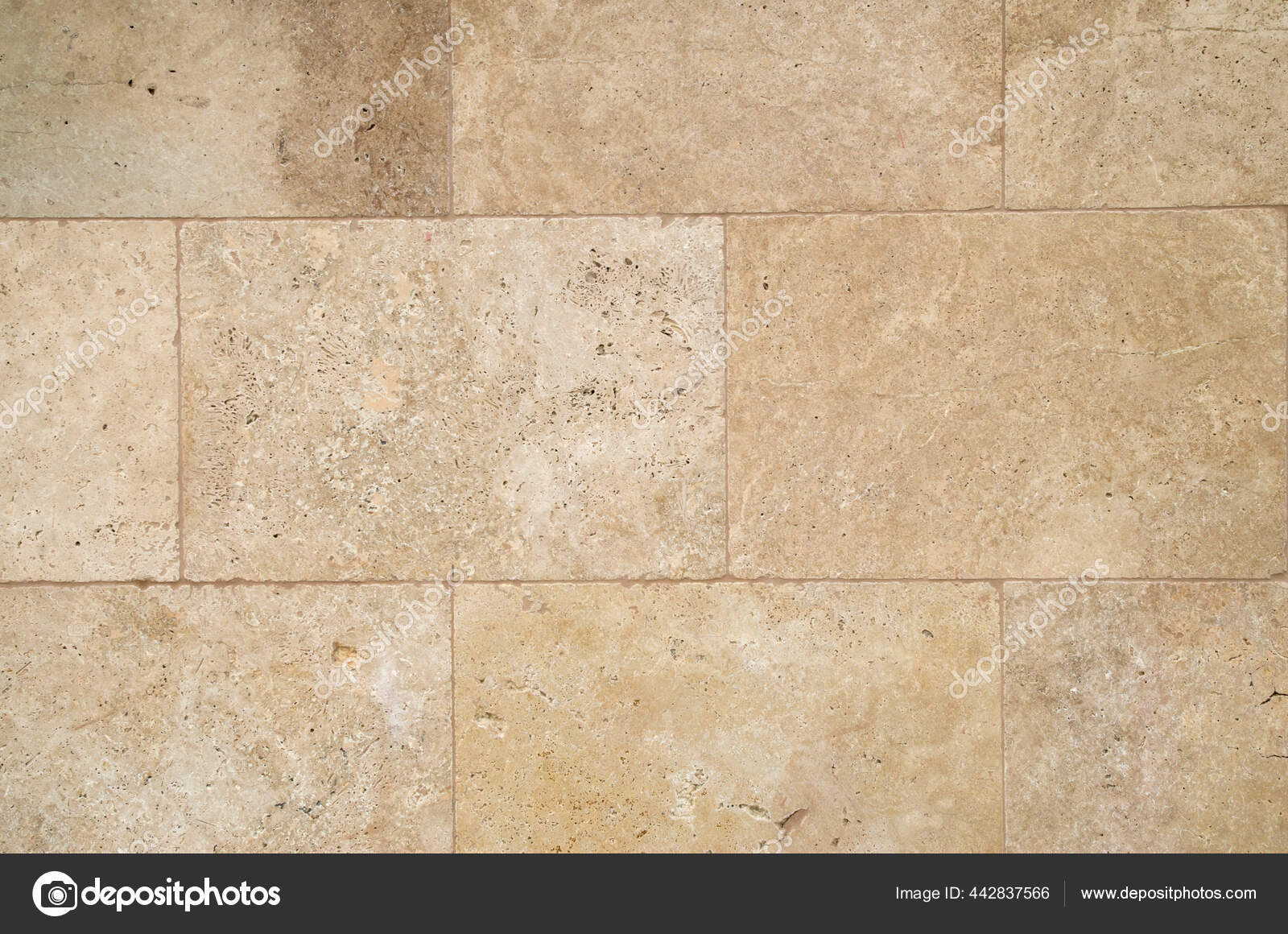New Light Brown Stone Wall Closeup Sunny Stock Photo by ©isabela1966 ...