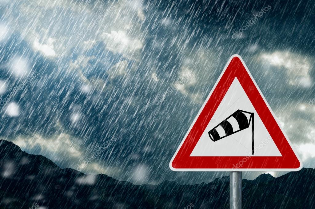 Caution Storm and Rain — Stock Photo © OlafNaami #82164698
