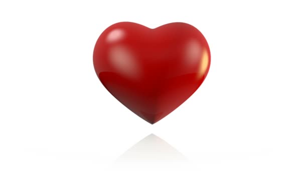 3D heart button Animation with increasing counting of numbers on ...