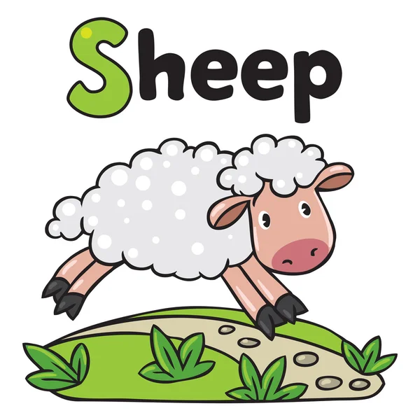 Little funny urial or ram, for ABC. Alphabet U Stock Vector by ...