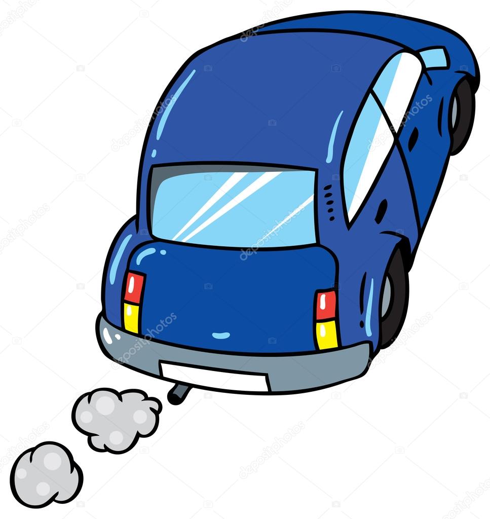 Animated Car Driving Away