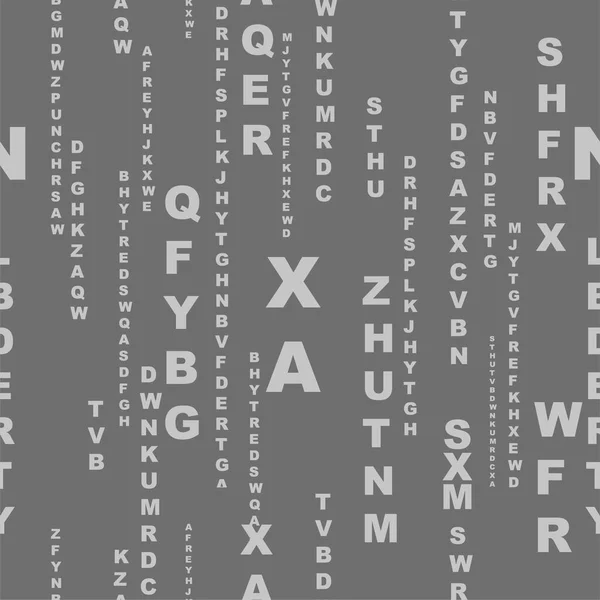 Letters Black Background Seamless Pattern Stock Vector Image by ...