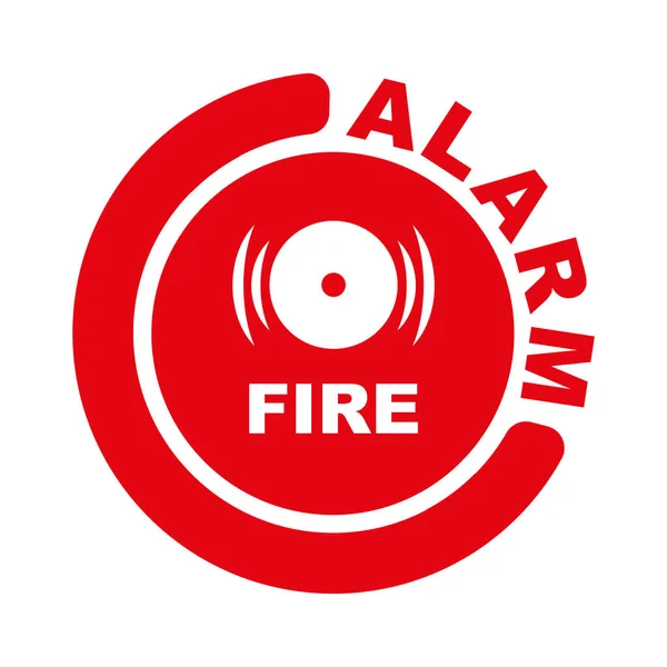 Fire Alarm Sign White Background Stock Vector Image by ©selim123 #429435026