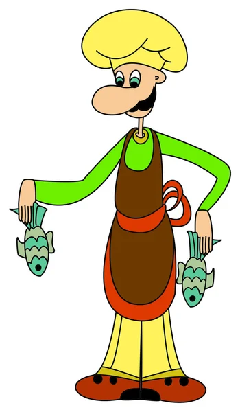 Cartoon leprechaun running with gold pot — Stock Vector © HitToon #61083759