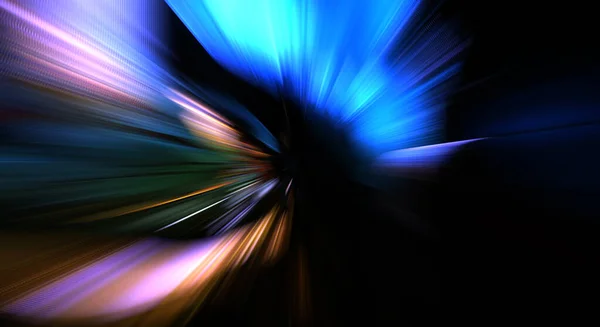 Fast high speed blur zoom background. Light technology abstract ...