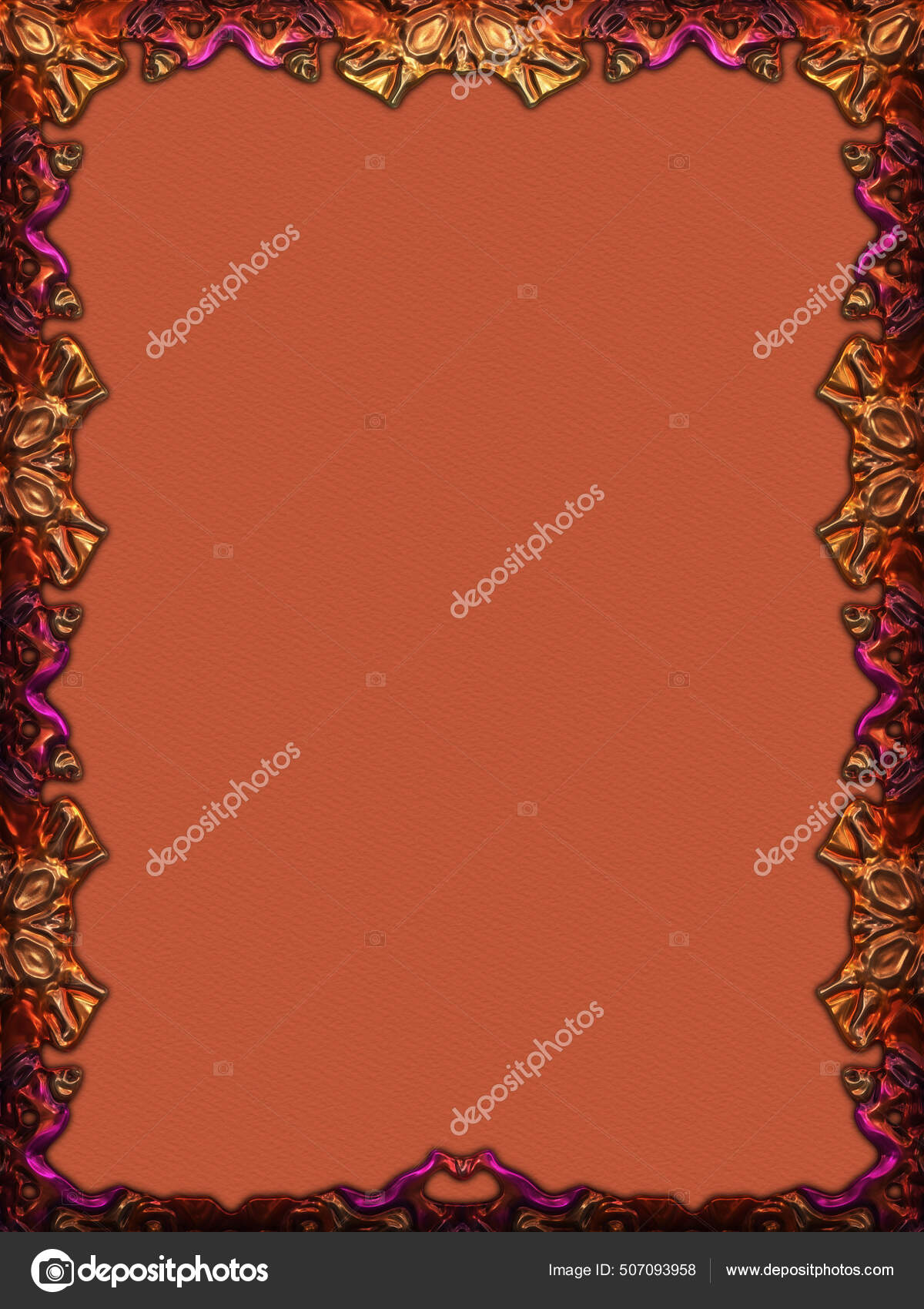 Framed Paper Great Usage Card Invitation Scrapbook Fantasy Illustration ...