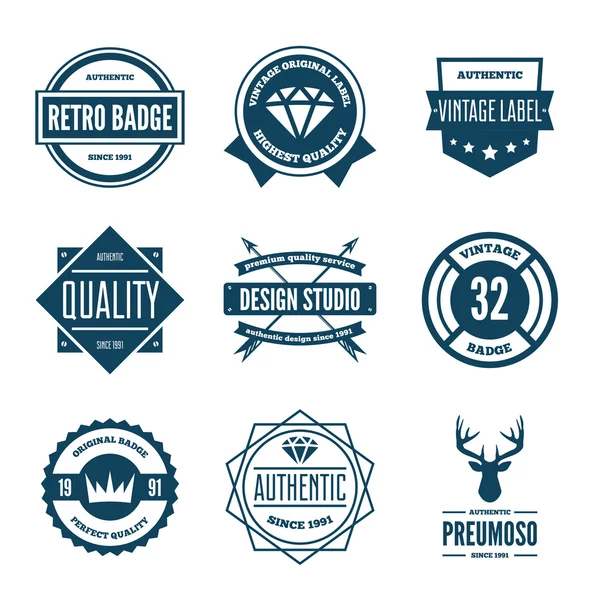 Seafood label set — Stock Vector © macrovector #56007067