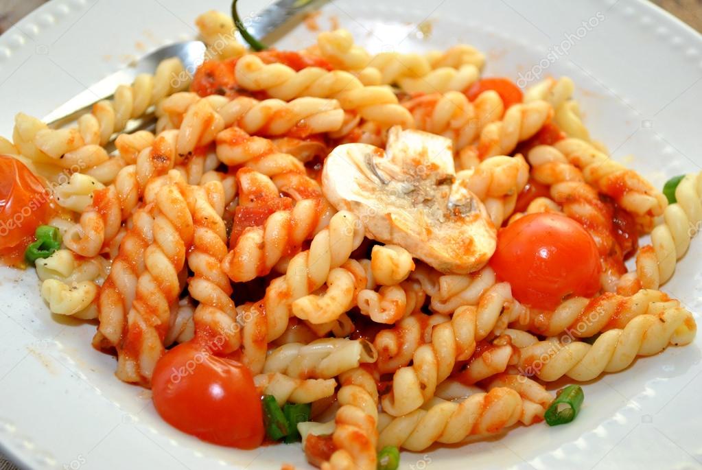 Gemelli Pasta with Ingredients Stock Photo by ©bandd 56989861