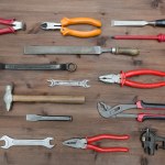 Set of different tools Stock Photo by ©Elena Schweitzer 10681426