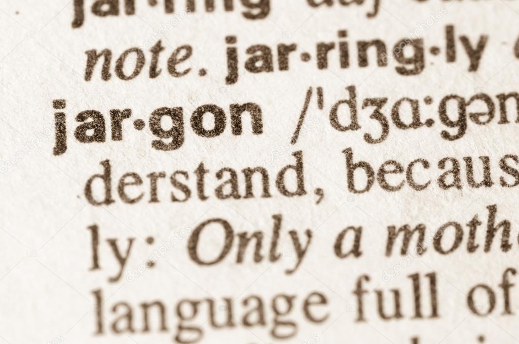 Dictionary definition of word jargon — Stock Photo © aga77ta #87765224