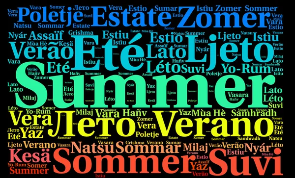 Summer Word Cloud — Stock Photo © mary981 #5612547