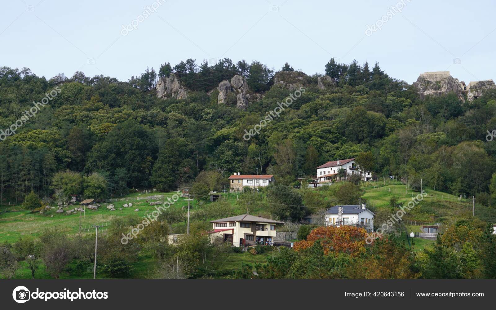 Rural Landscape Mountains Basque Country — Stock Photo © Fotoadicta ...