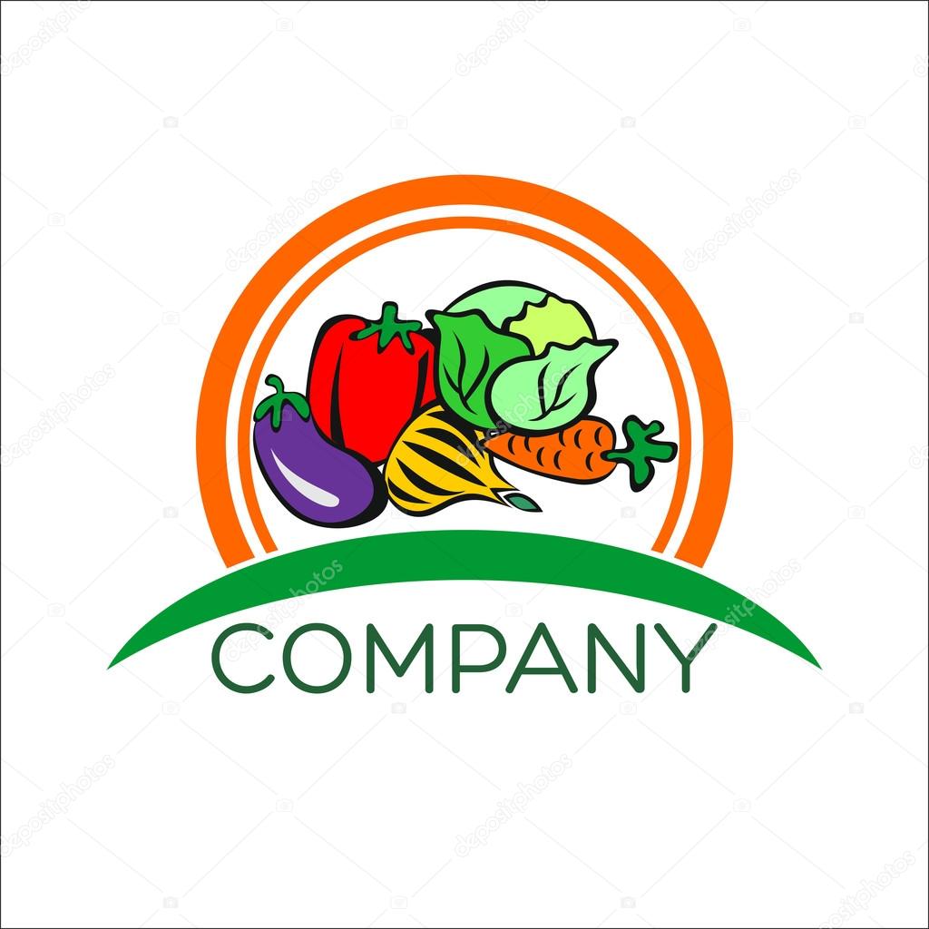 Examples of natural vegetable logo Stock Vector by ©Valentin1982 87388982