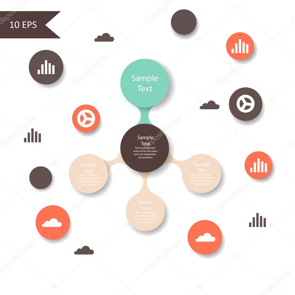 Colorful round diagram metaball infographics Stock Vector Image by ...