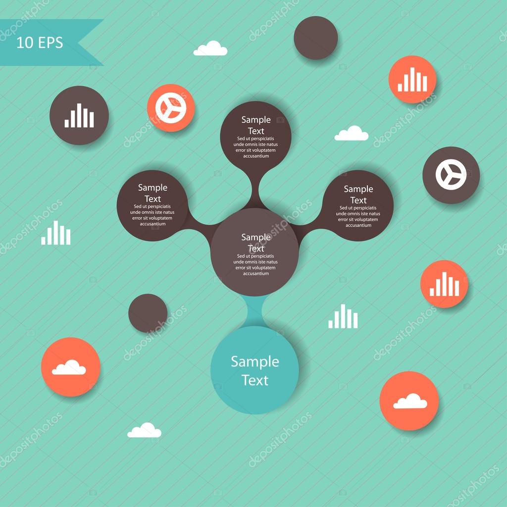 Colorful round diagram metaball infographics Stock Vector Image by ...