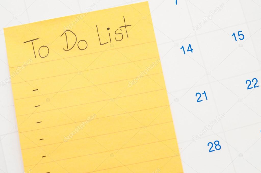 Handwritten To Do List